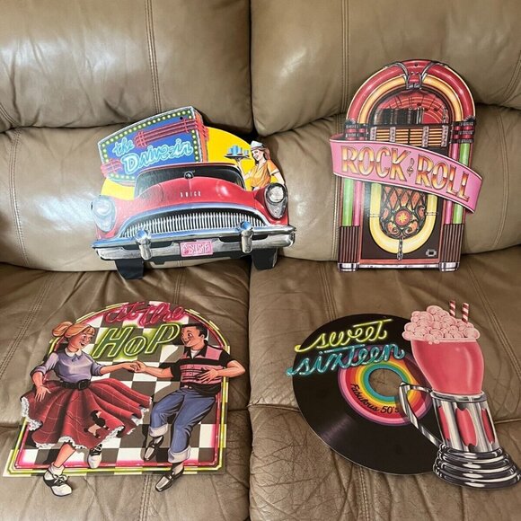 Accents | Vintage The Beistle Co Diner Wall Paper Signs Made In Usa Set ...